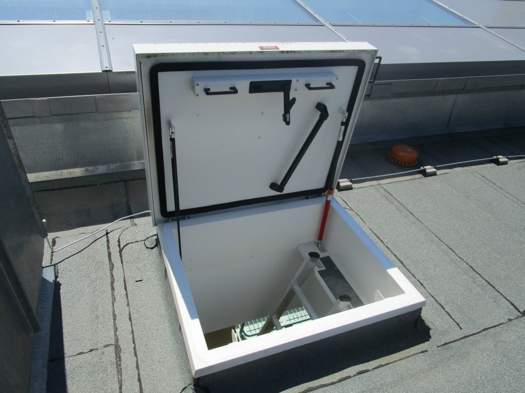 Roof hatch for school roof maintenance | Case Study | Staka Roof Access ...