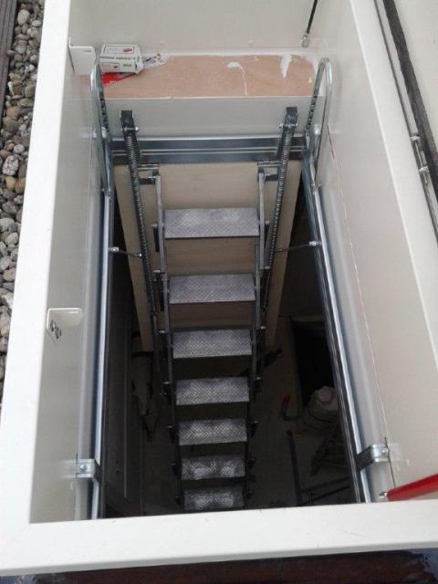 Roof Access Hatch with Retractable Ladder | Staka Roof Hatches